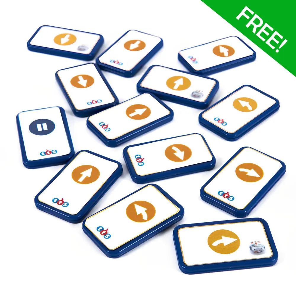 TTS 6 Blue-Bot Programmable Robots with FREE TacTile Reader and FREE 1-set Tactile Standard Tile ...