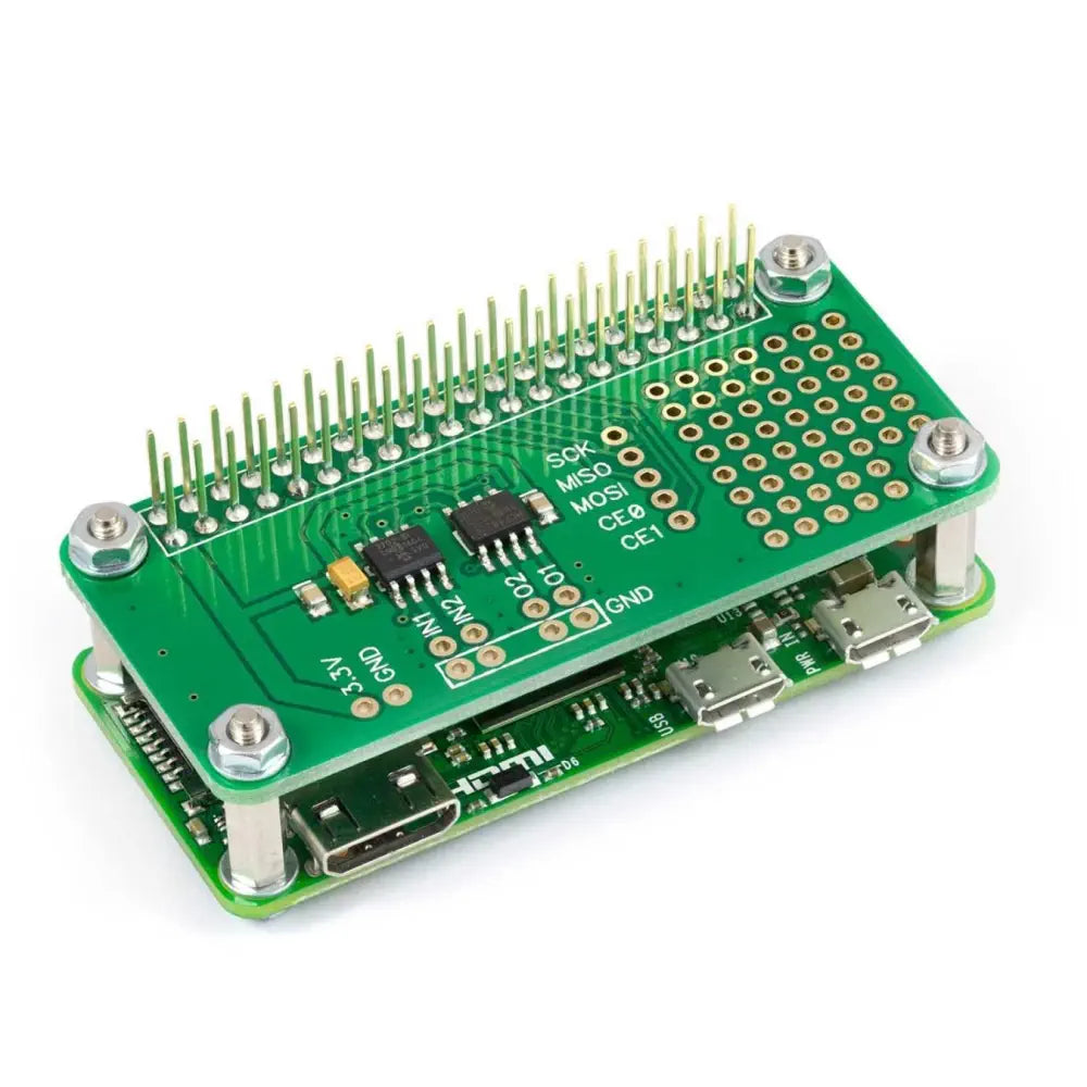 2 Channel 12-bit Analog to Digital Converter / DAC for Raspberry Pi Zero - RobotShop
