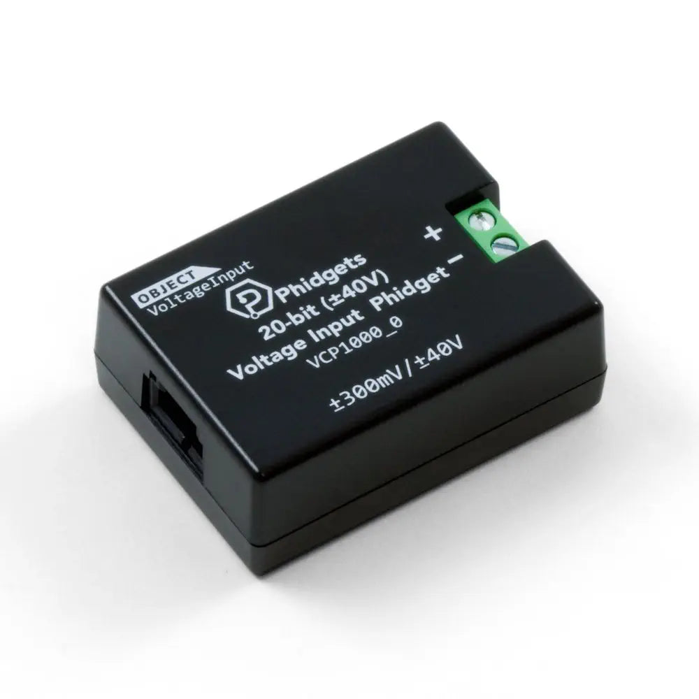 20-bit (±40V) Voltage Input Phidget VINT - RobotShop