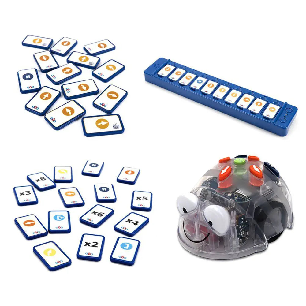 TTS Blue-bot Tactile Pack: Blue-bot Robot, Tactile Reader Set and Tactile Cards Extension Pack ...