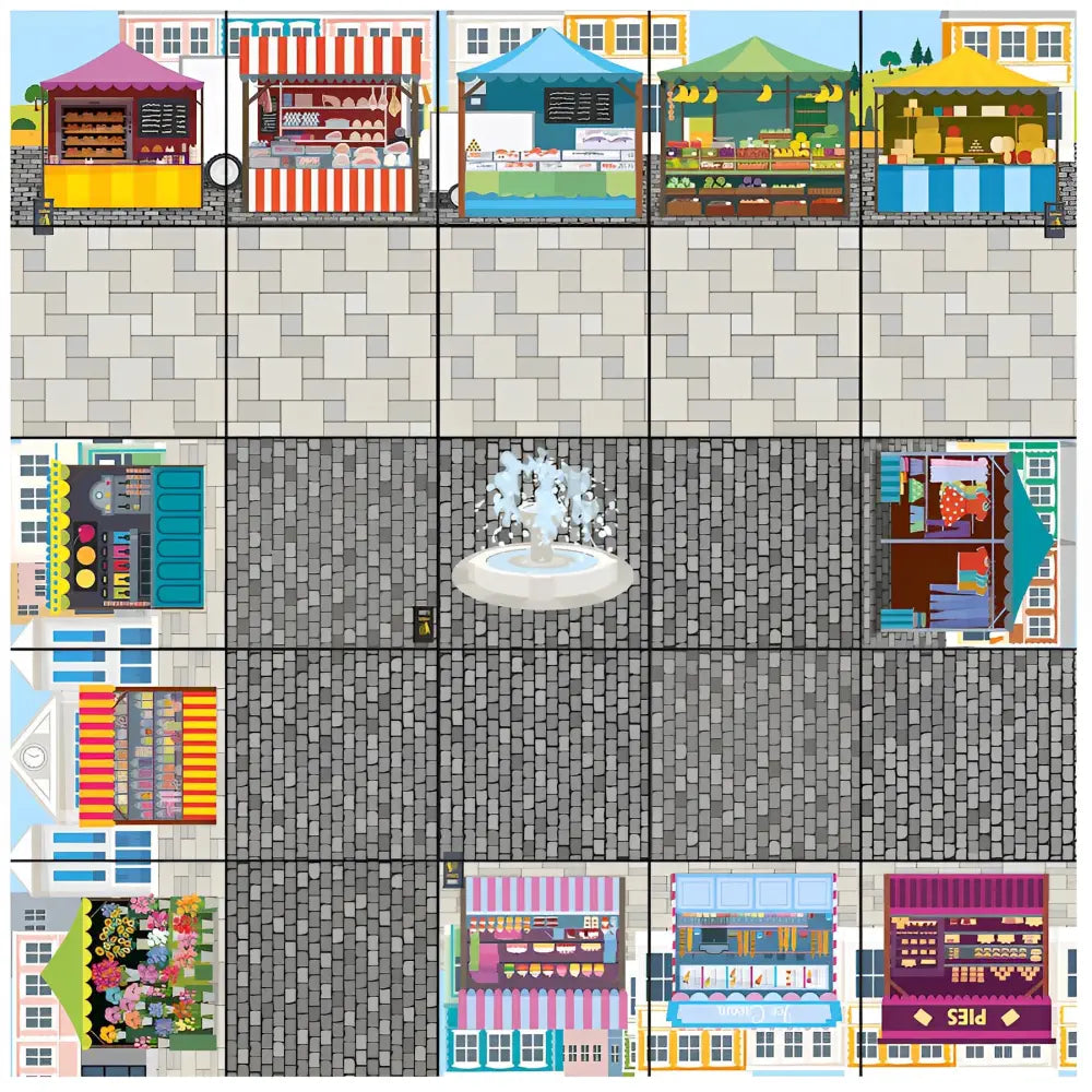TTS Bee Bot Classroom Bundle with 49x A5 Sequence Cards, 1x Marketplace Mat, 1x People Who Help ...