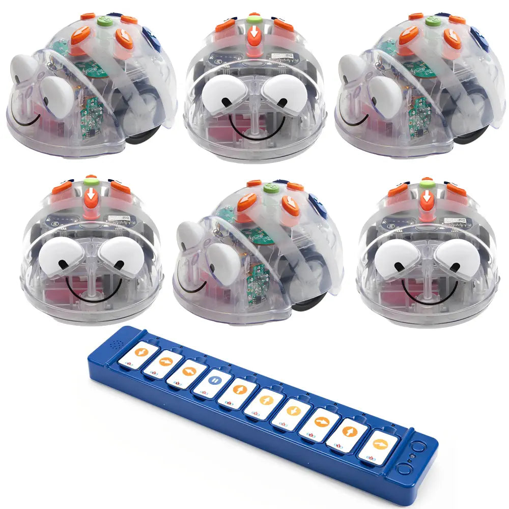 TTS 6 Blue-Bot Programmable & Rechargeable Robot with FREE Tactile Code Reader - STEM Learning ...