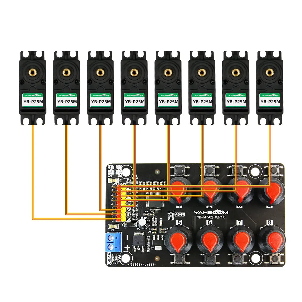 Yahboom 8 Channel PWM Servo Control Debugging Board for DIY Smart Robotics - RobotShop