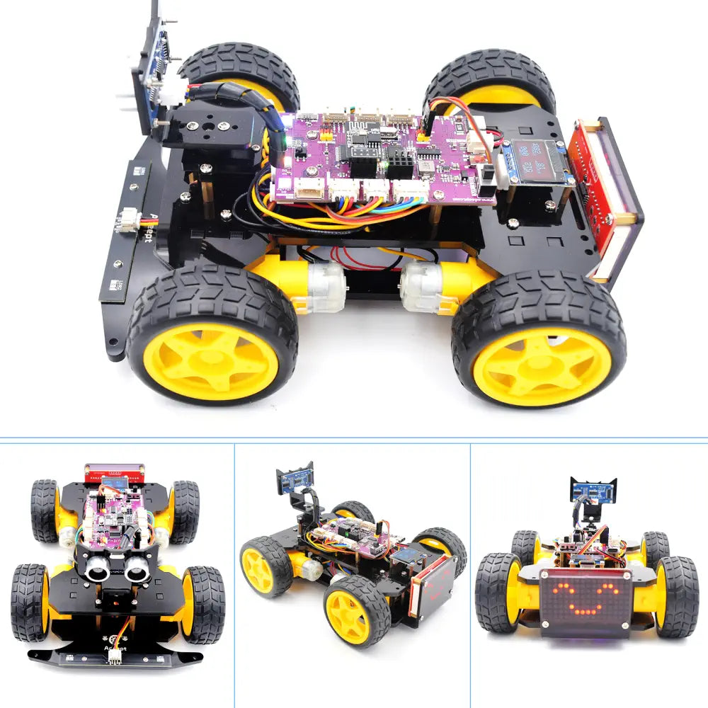 Adeept 4wd Smart Car Kit Compatible W Arduino Ide Robotshop