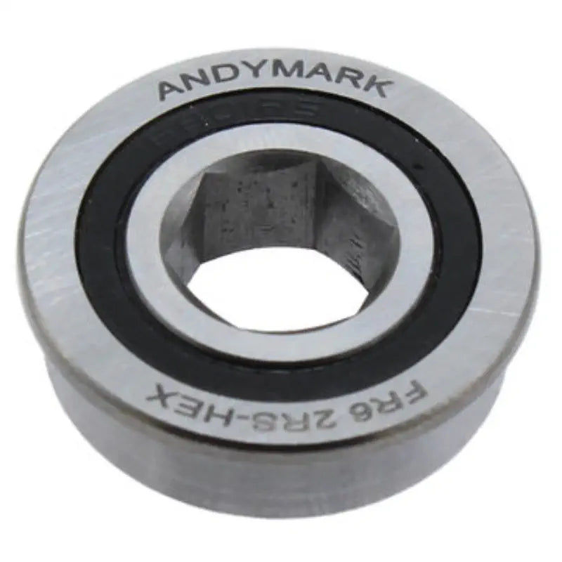 AndyMark 3/8 (0.375) in. Hex ID 7/8 (0.875) in. OD Sealed Flanged Bearing (FR62RS-Hex) - RobotShop