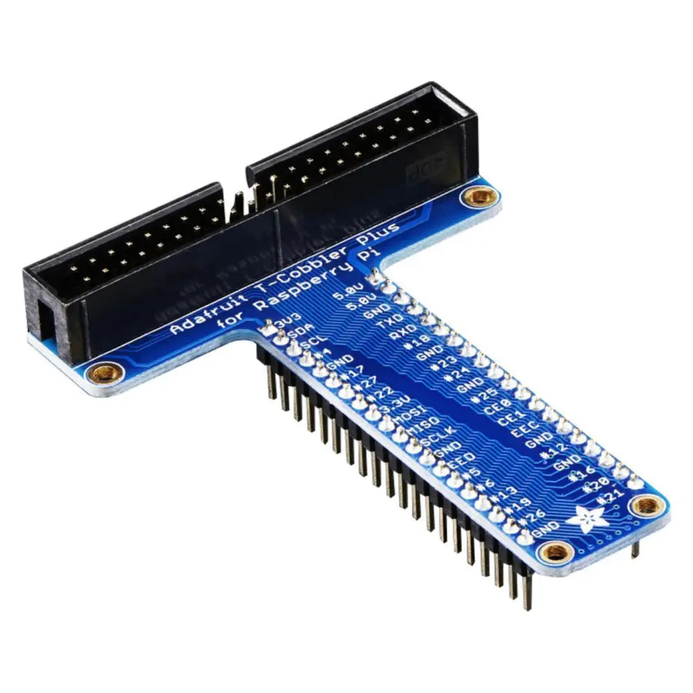 Assembled Pi T-Cobbler Plus - GPIO Breakout - for Raspberry Pi A+/B+/Pi 2/Pi 3 - RobotShop