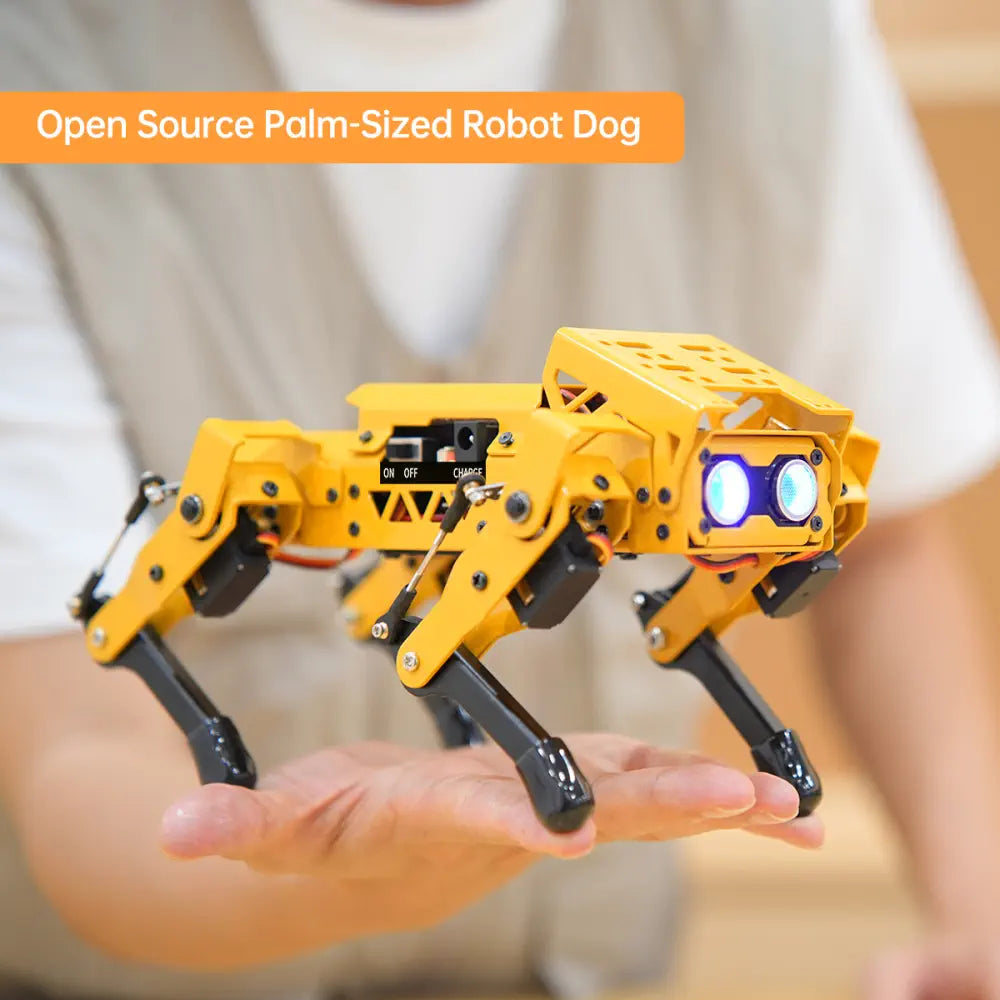 Perro Robot AI de Código Abierto MechDog de Hiwonder con Controlador ESP32, Servos Sin Núcleo de ...