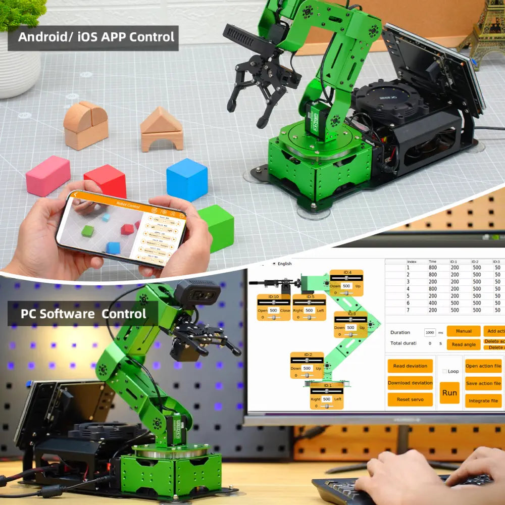 JetArm JETSON NANO Robot Arm ROS Open Source Vision Recognition Program Robot (Starter kit with ...