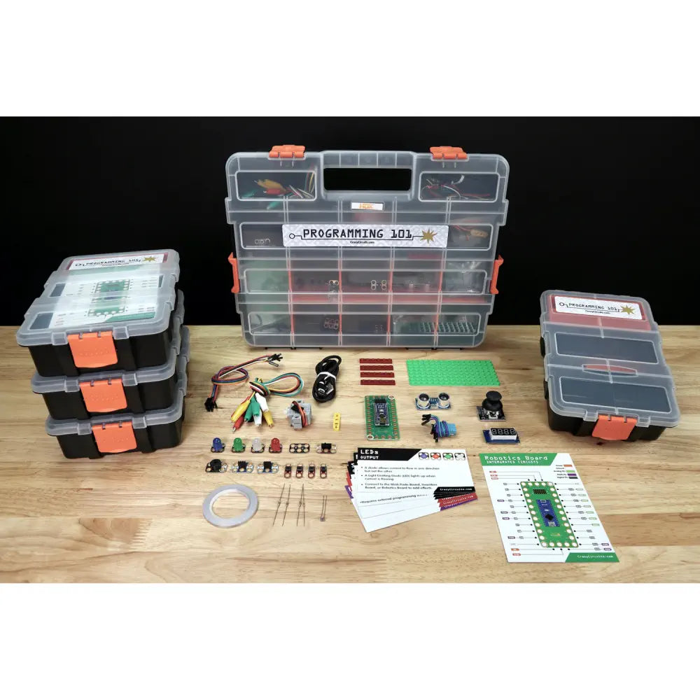 Brown Dog Gadgets Crazy Circuits Classroom Set: Programming 101 (25 Pack) - RobotShop