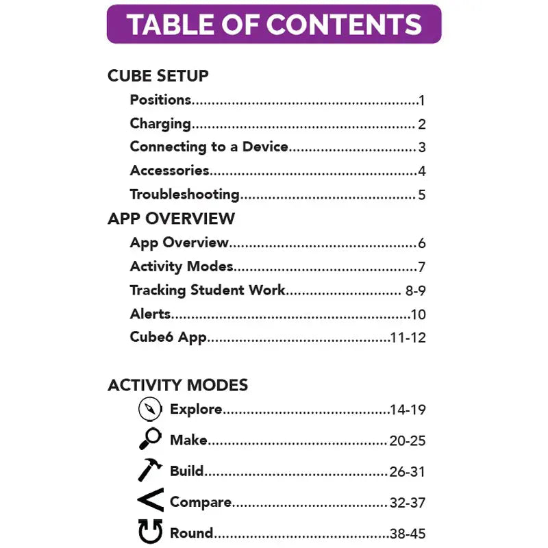 Cube Teacher Guide - RobotShop