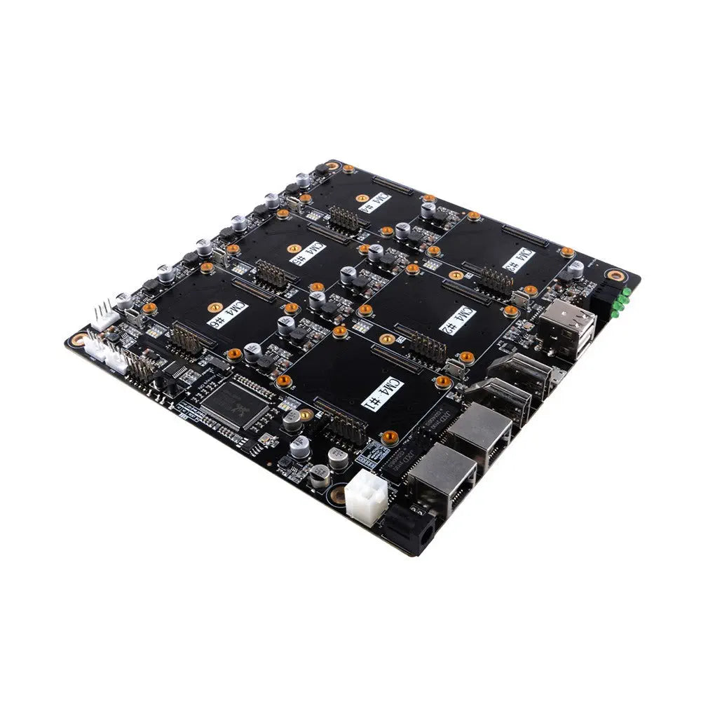 DeskPi Super6C Mini-ITX Cluster Board for Raspberry Pi CM4 6 RPi CM4 Slots (US) - RobotShop