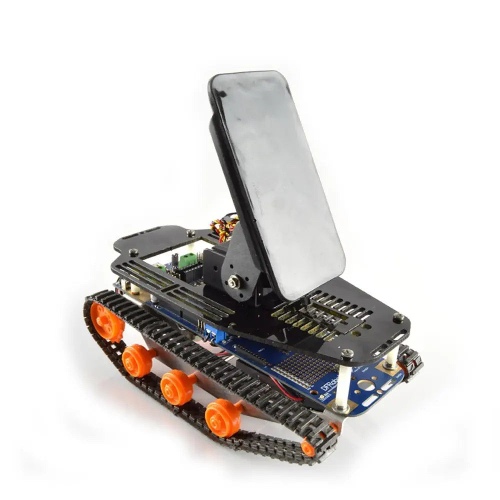 Dfrobotshop Rover V2 Arduino Compatible Tracked Robot Smartphone Kit Robotshop