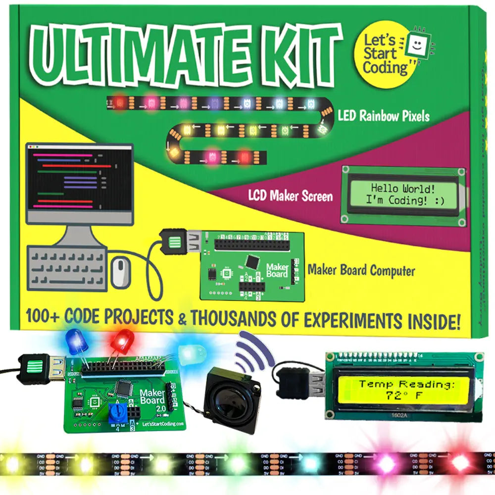 Ultimate Coding Kit for Kids Ages 8 15 - 100+ Code & STEM Circuit Projects - RobotShop