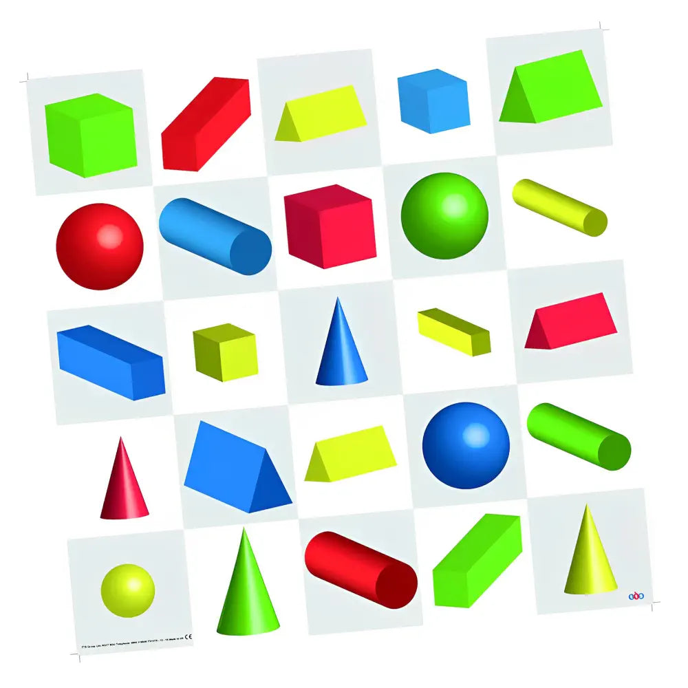 TTS Bee Bot & Blue Bot 3D Shapes Mat, Model - RobotShop