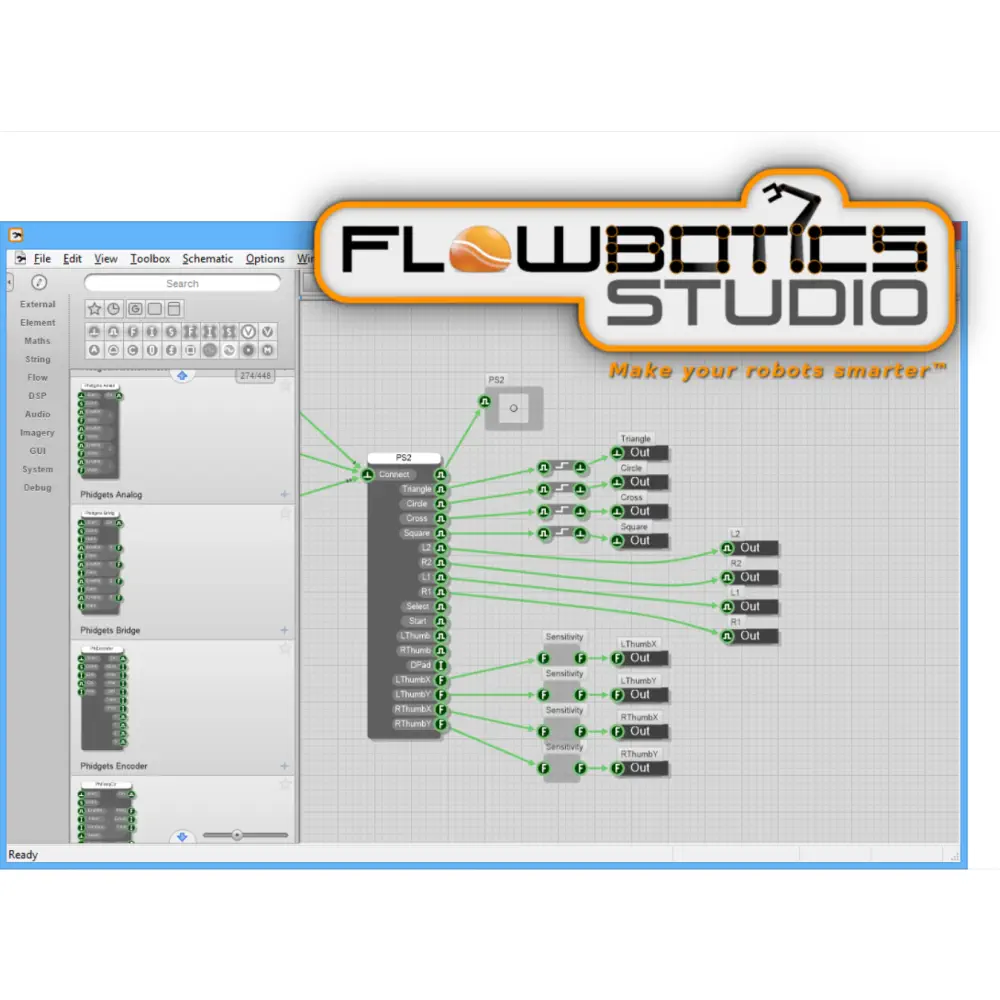 Lynxmotion FlowBotics Studio Graphical Programming Software (Download) - RobotShop