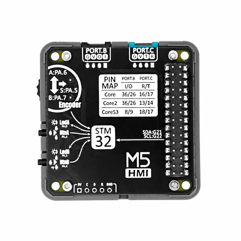 M5Stack HMI Module w/ Encoder & 500mAh Battery (STM32F030) - RobotShop