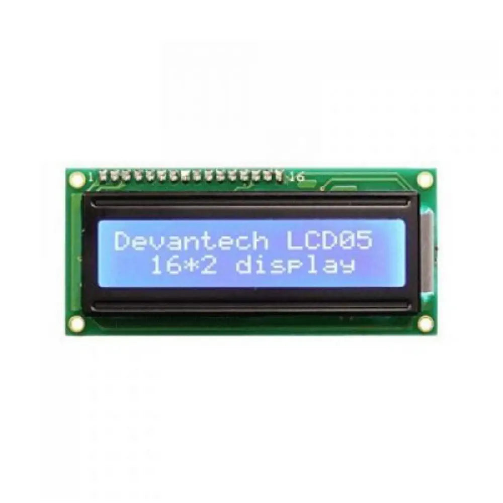 Devantech 2x16 I2C / Serial LCD (Blue) - RobotShop