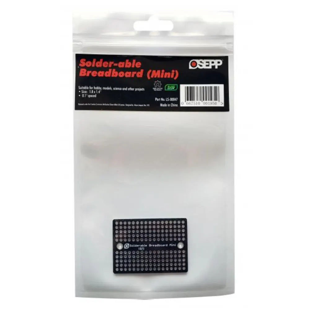 Mini Solderable Breadboard OSEPP - RobotShop