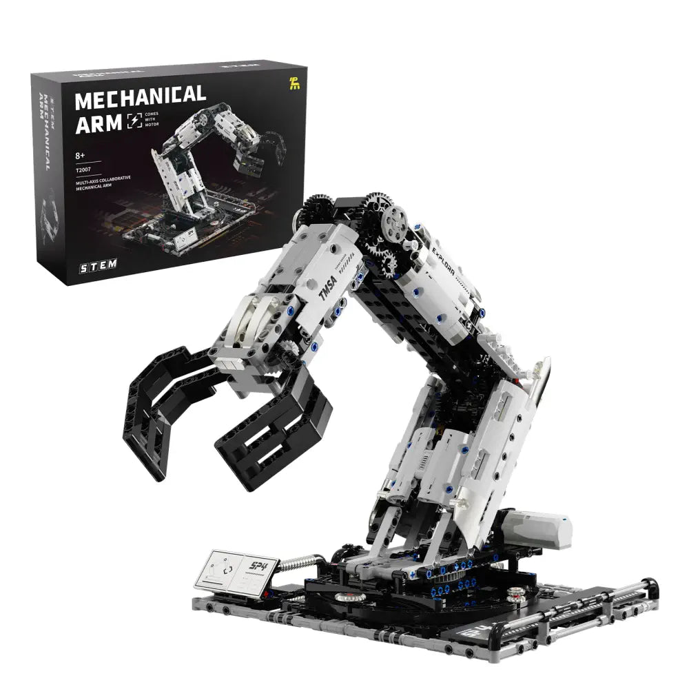 Multi-Axis STEM Collaborative Mechanical Arm Brick Construction Kit - RobotShop