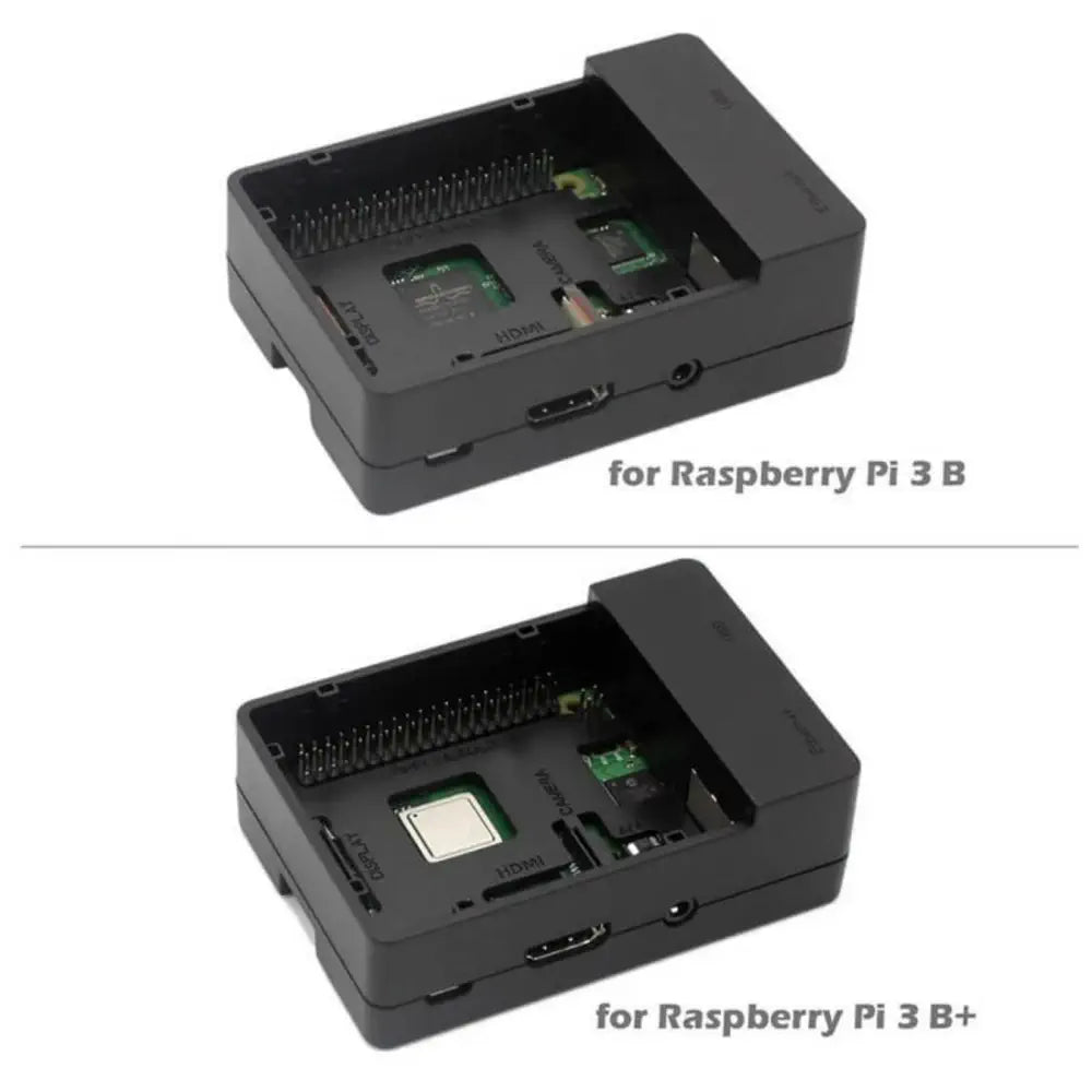 Raspberry Pi 3B+ Case w/ Cooling Fan & Heatsinks - RobotShop