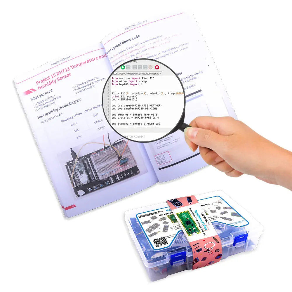 Raspberry Pi Pico Micropython Sensor And Programming Kit Robotshop