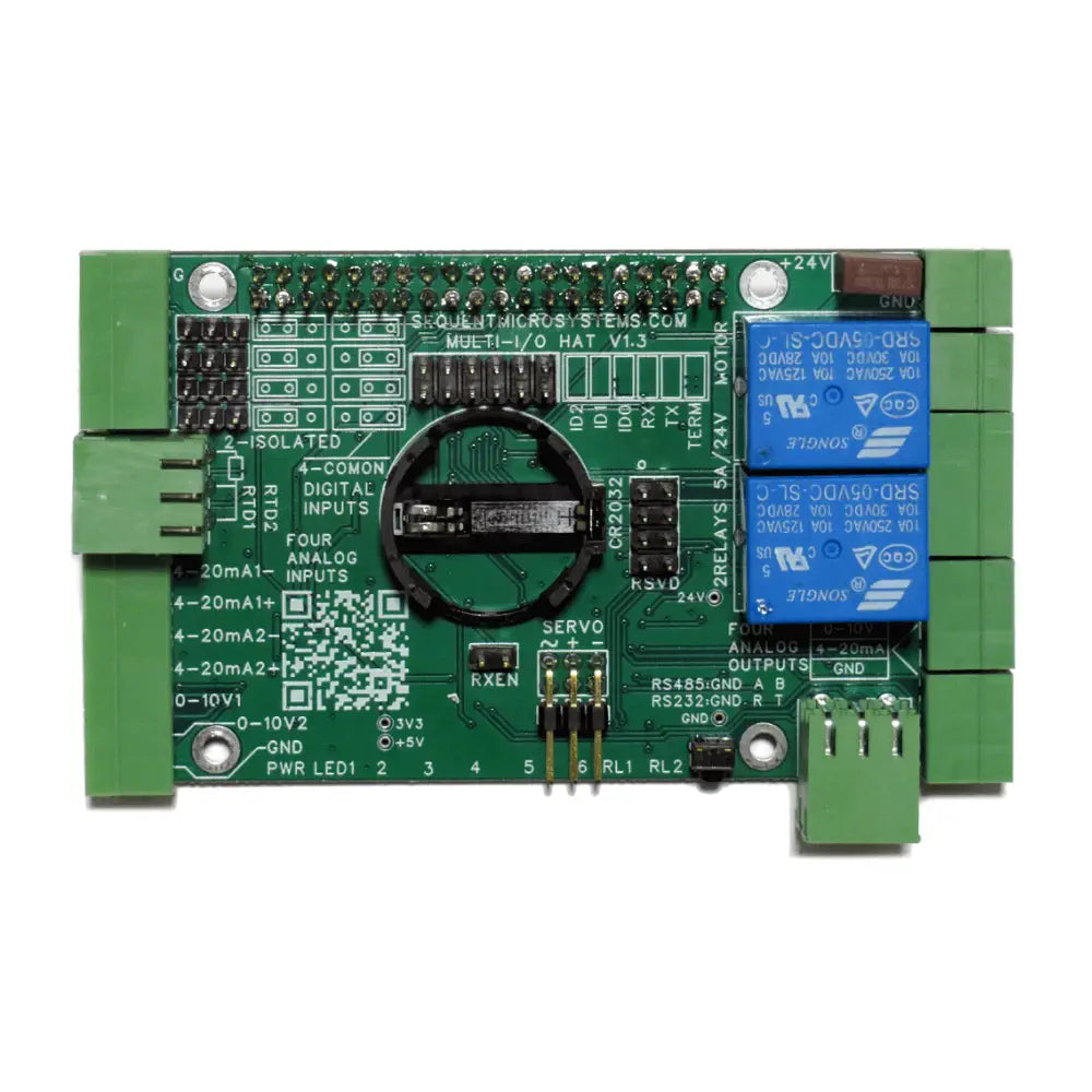 Sequent Microsystems Multi Io 8 Layer Stackable Hat For Raspberry Pi Robotshop
