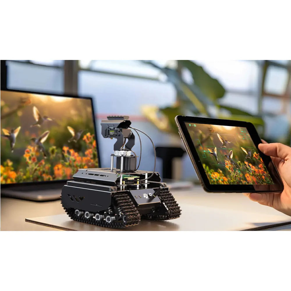 Robot AI UGV Beast Todo-Terreno con Orugas de Código Abierto, Controladores Dobles, Cuerpo Todo ...