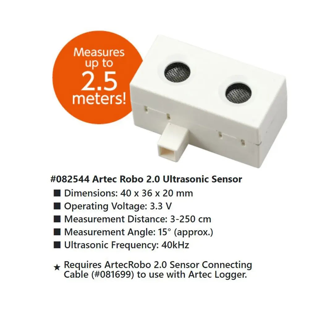 Artec Logger Ultrasonic Distance Sensor - Measure up to 2.5 Meter ...