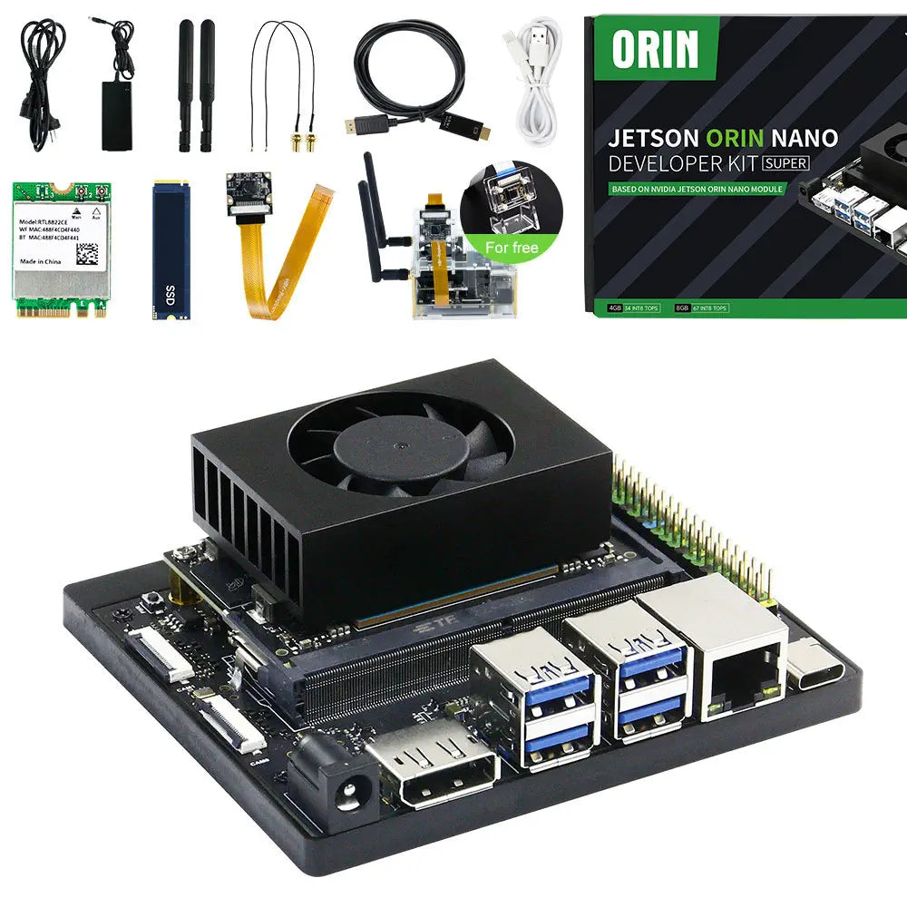 Jetson Orin Nano SUPER Development Board 4GB RAM Based on NVIDIA Core Module for AI Deep ...