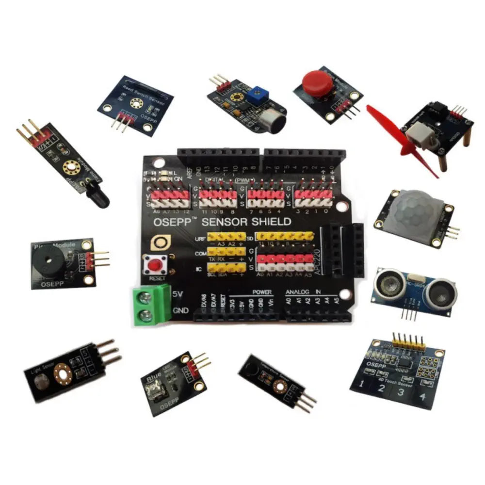 101 Sensor Basics Starter Kit - RobotShop