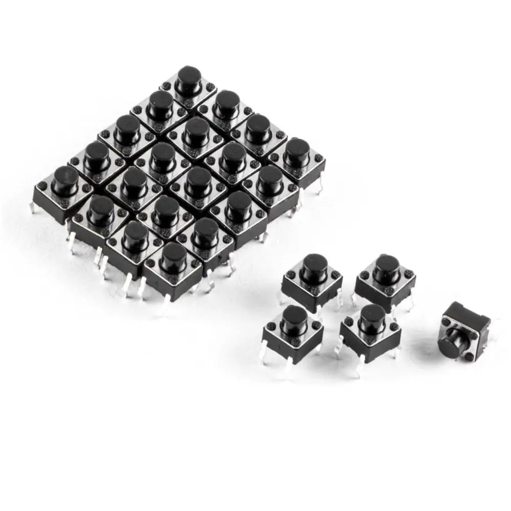 12mm Push Button Switch (10PK) - RobotShop