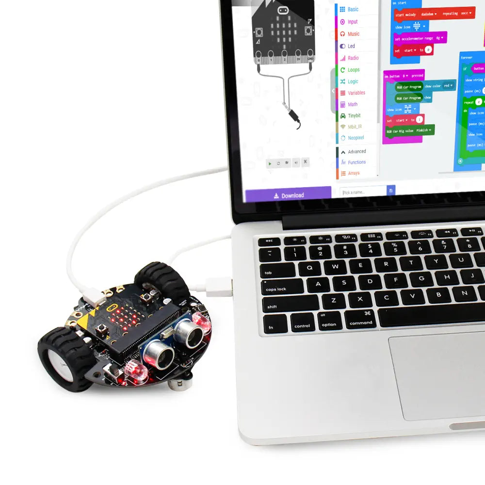 Yahboom Tiny:bit Smart Robot Car for STEM Coding Education, Powered By Micro:bit w/ Microbit ...