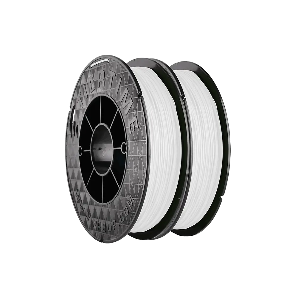 Tiertime UP Fila PLA, 1.75mm, 2 spools of 500g, White - RobotShop