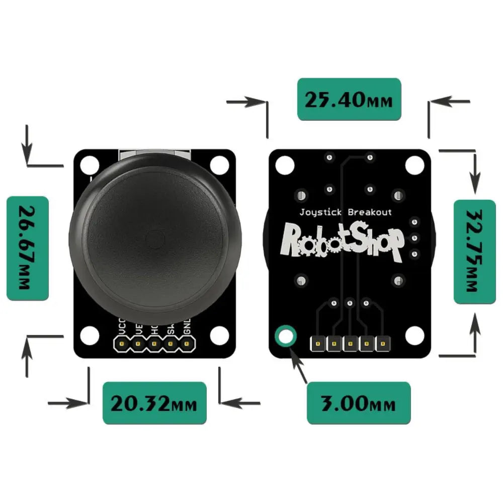 RobotShop 2 Axis Joystick Module w/ Button - RobotShop