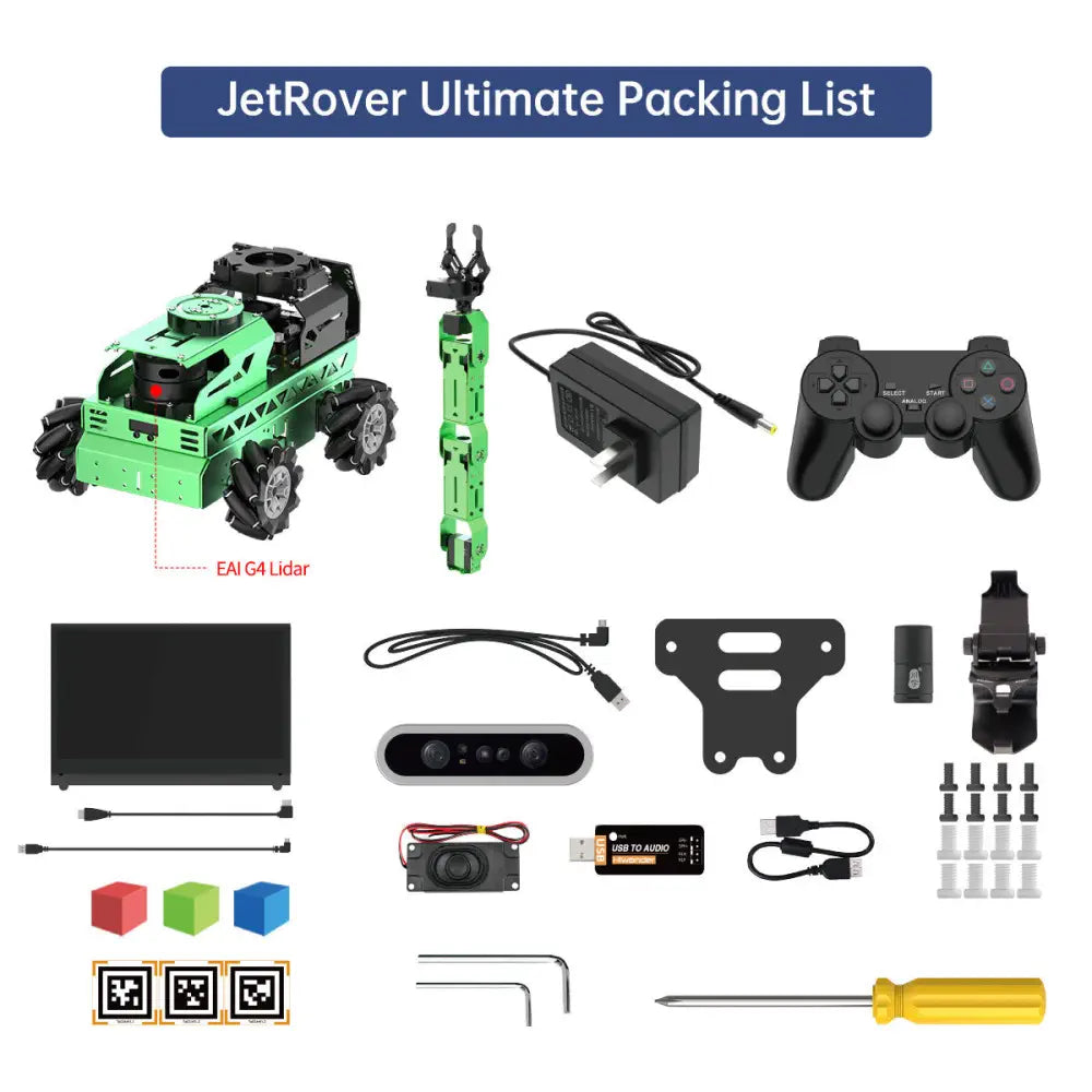 JetRover ROS Robot Car with Vision Robotic Arm Support SLAM Mapping ...