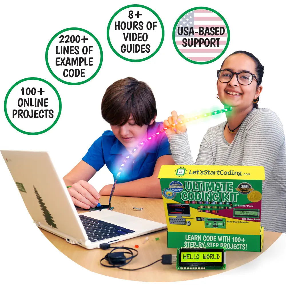 Ultimate Coding Kit for Kids Ages 8 15 - 100+ Code & STEM Circuit ...