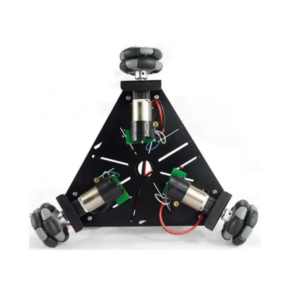 3WD 48mm Omni-Directional Triangle Mobile Robot Chassis - RobotShop