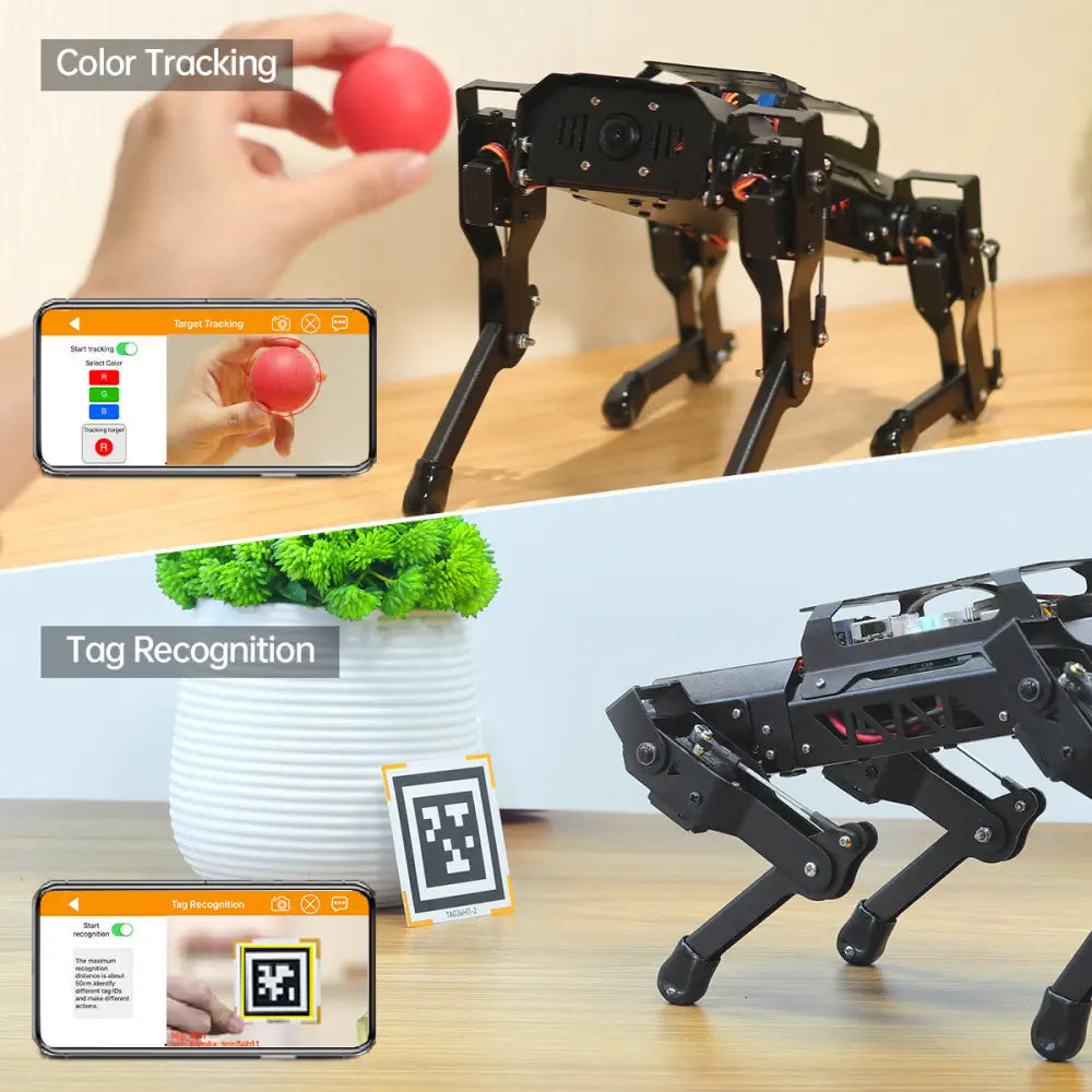 Hiwonder PuppyPi Quadruped Robot with AI Vision Powered by RPi ROS Open ...