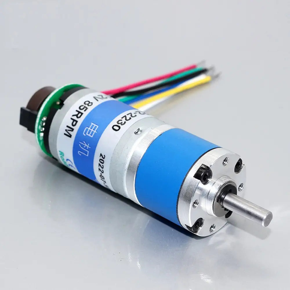 22mm Planetary Gear Motor w/ Encoder, 24V, 18rpm - RobotShop