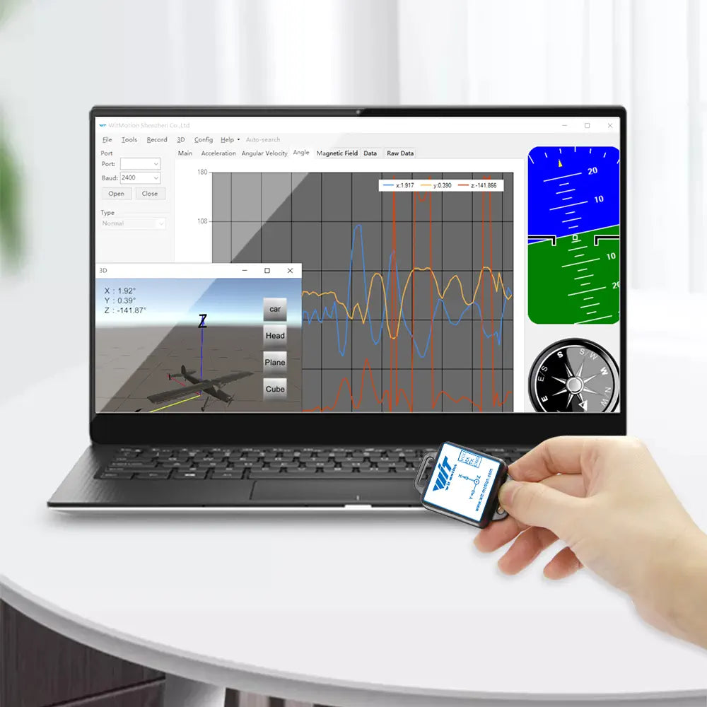 Witmotion WT901C-232 MPU9250 Gyroscope Sensor, Triaxial Acceleration ...