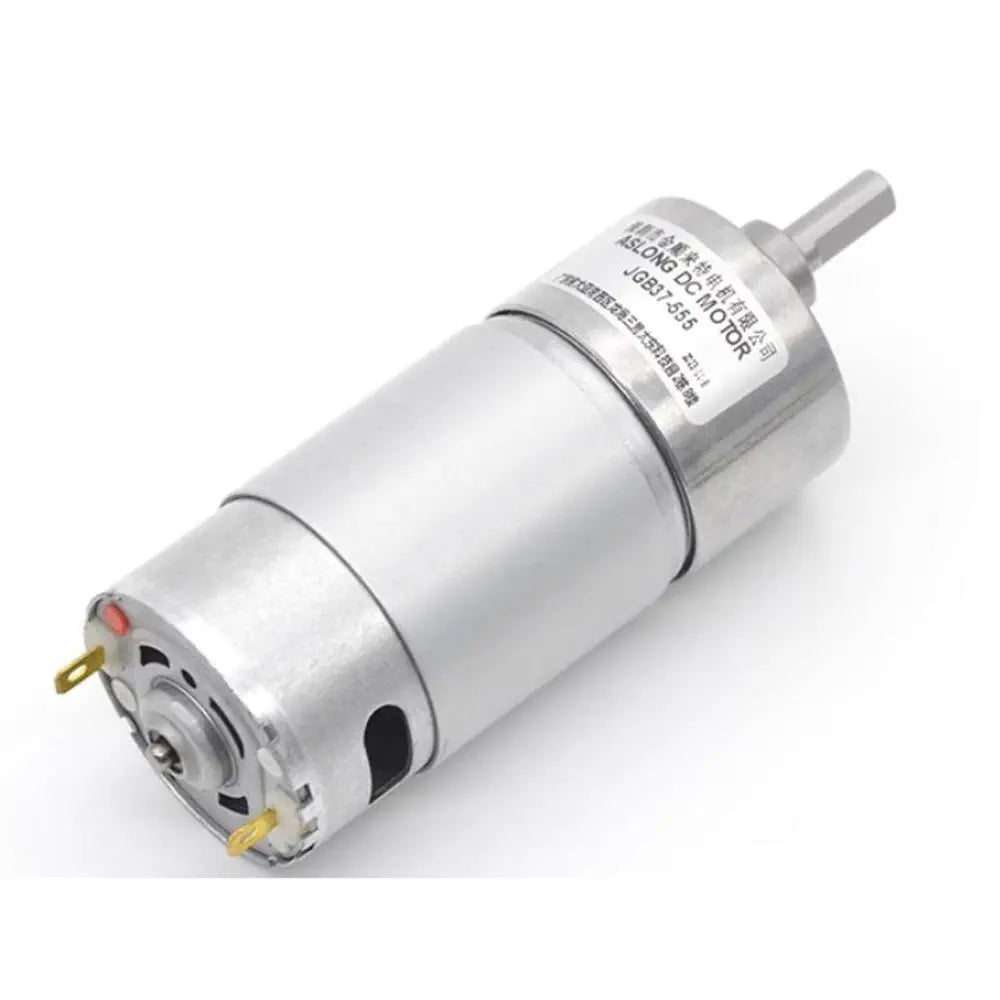 37mm Diameter 12V 45RPM 555 Brushed Geared Motor - RobotShop