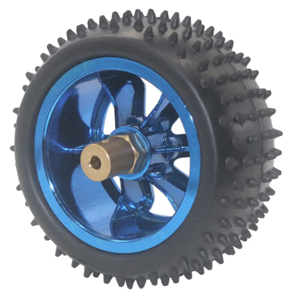 85D Rubber Wheels for Smart Vehicles & Robot (Pair) - RobotShop