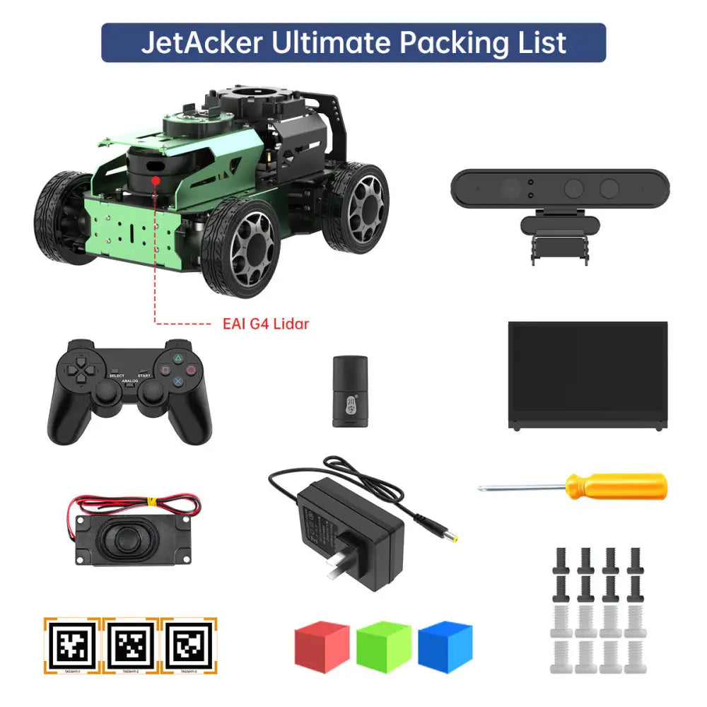 JetAcker ROS Education Robot Car with Ackerman Structure Support SLAM ...