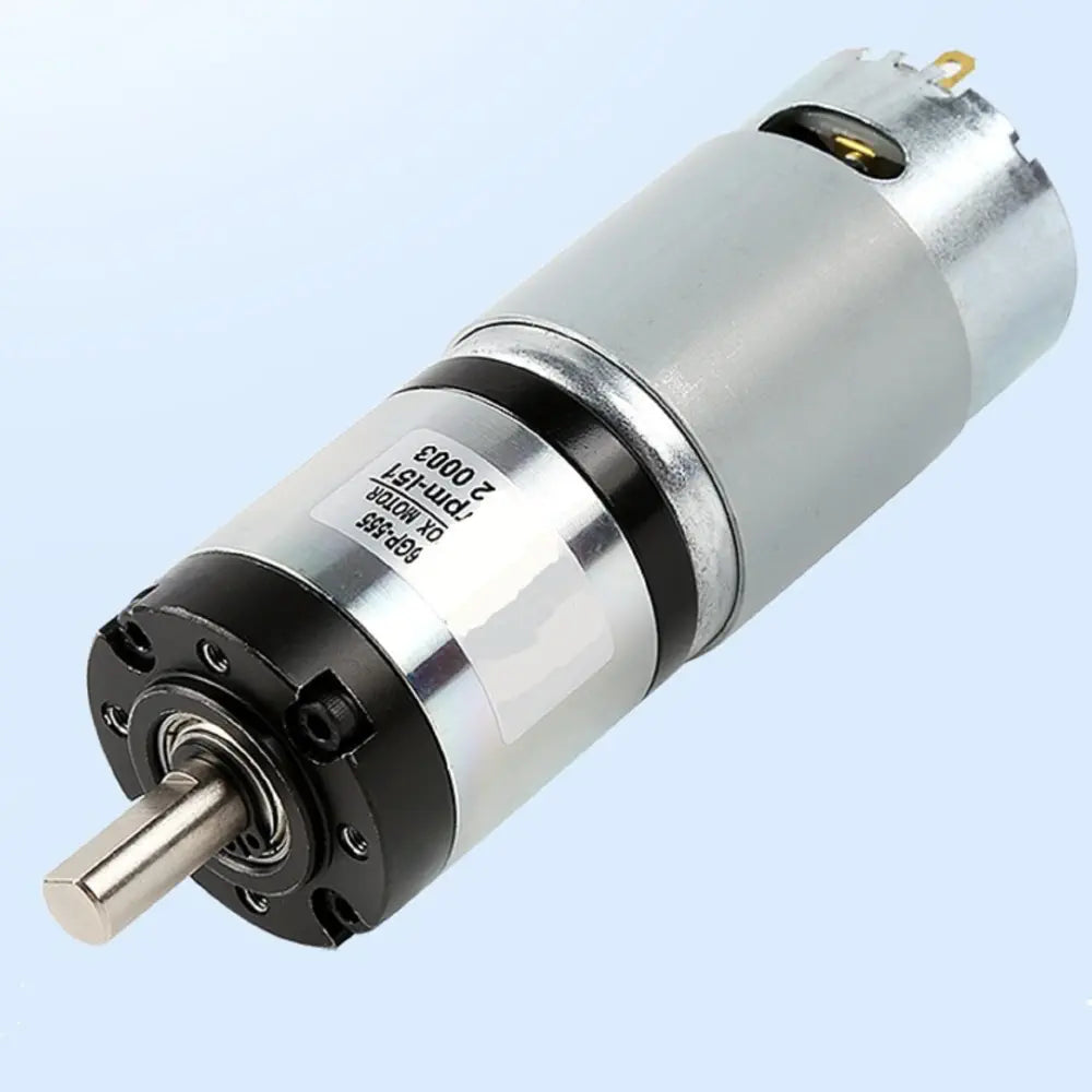 36mm Diameter High Torque Planetary Gear Motor, 24V, 120RPM - RobotShop
