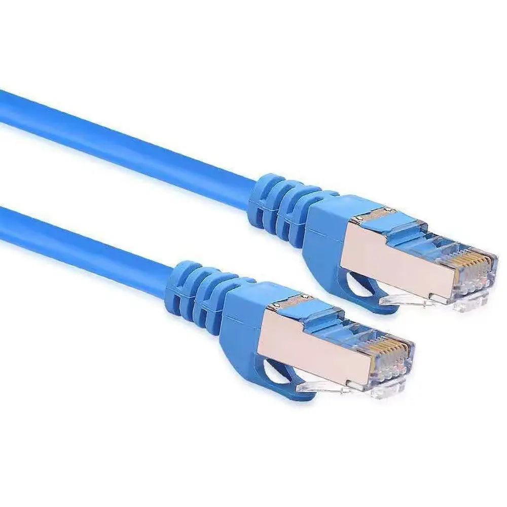 CAT6e Ethernet Cable with metal head (50m Blue) - RobotShop
