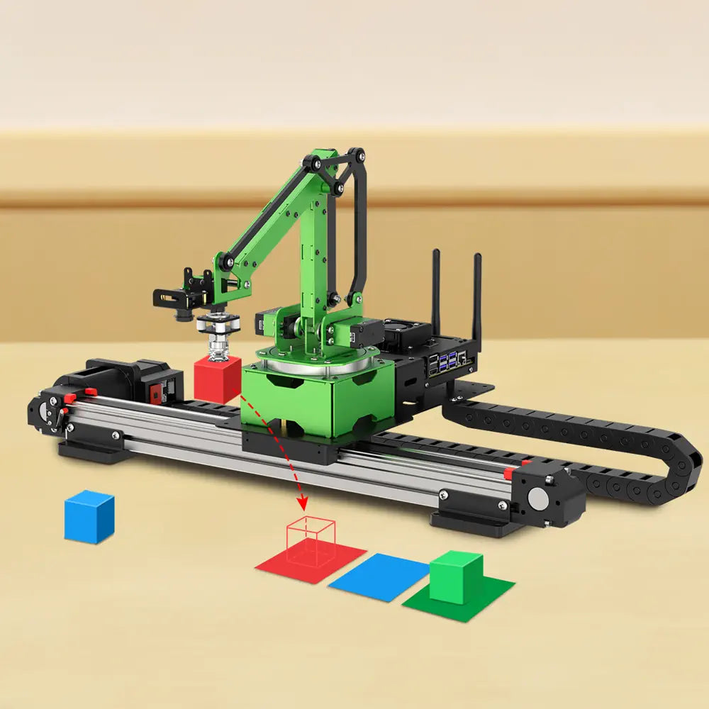 Hiwonder JetMax Pro JETSON NANO Robot Arm with Electric Sliding Rail ...