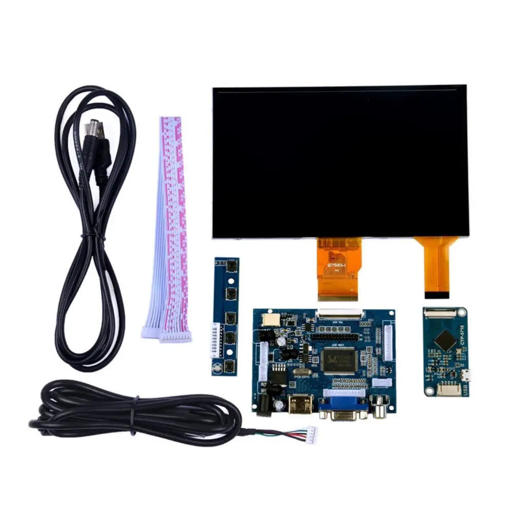 7" 1024x600 HDMI LCD Touch Screen DIY Kit for Raspberry Pi - RobotShop
