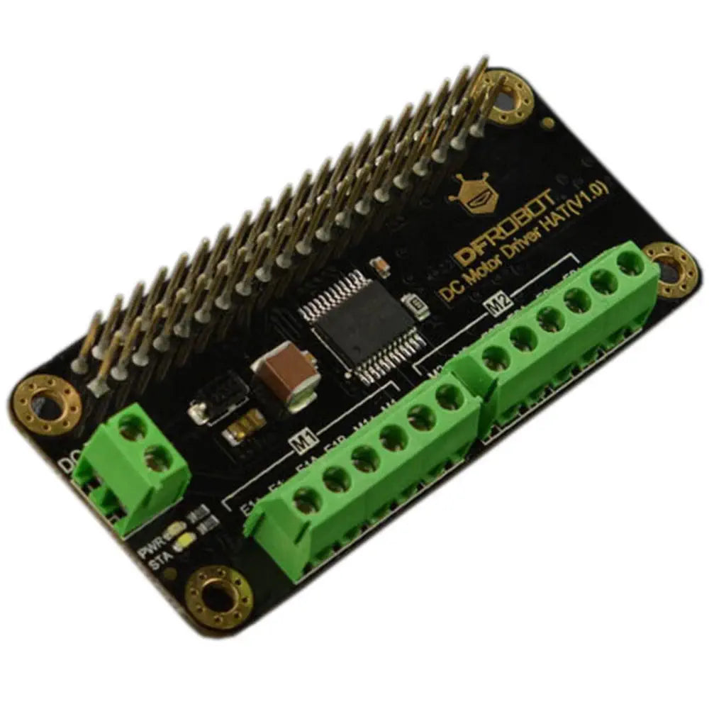 7-12V 1.2A DC Motor Driver HAT for Raspberry Pi - RobotShop