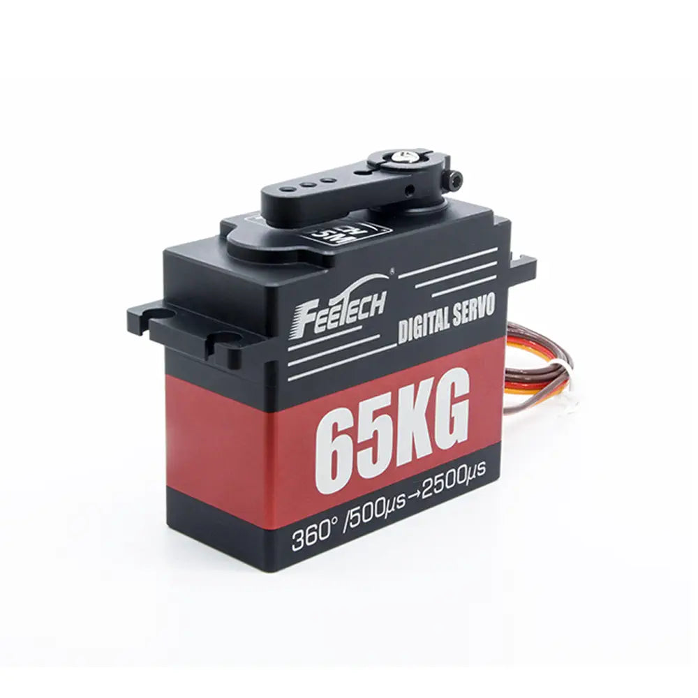 FeeTech 7.4V 65kg 360 Degree Magnetic Encoders Gear Servo - RobotShop