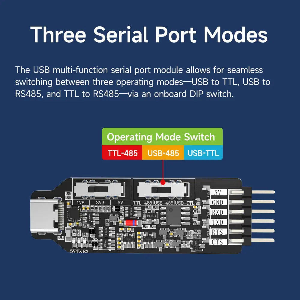 Yahboom USB Multi-functional Serial Port Module-Separate Module - RobotShop